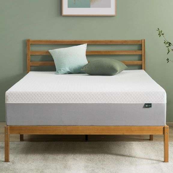 Zinus Queen Mattress - 12 Inch Green Tea Essential Memory Foam Mattress ...
