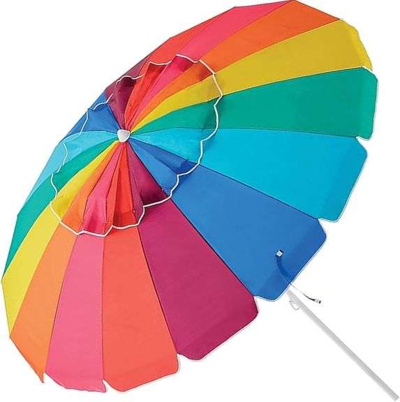 Caribbean Joe Beach Umbrella, Portable and Adjustable Tilt Sun Umbrella ...