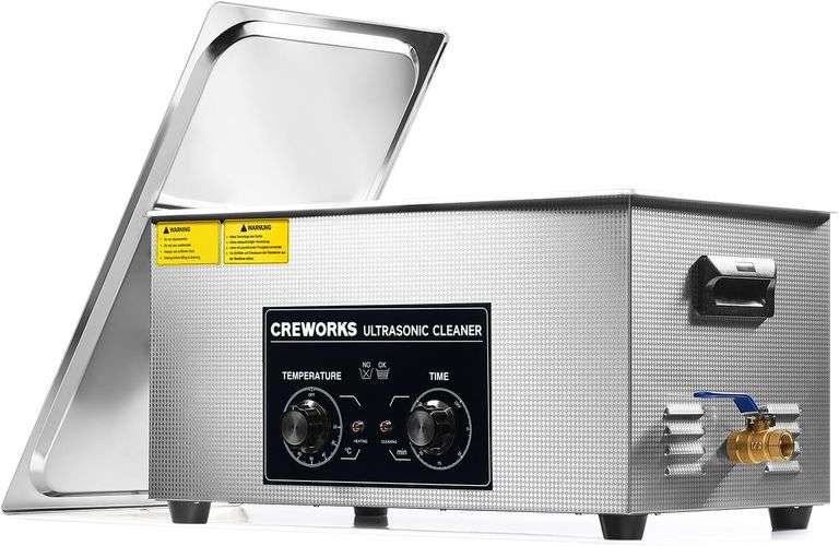$304 CREWORKS Ultrasonic Cleaner with Heater and Timer, 480W 22L ...