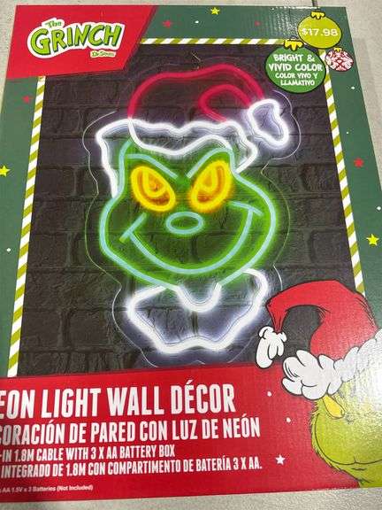 The Grinch Neon Light Decoration - Matthews Auctioneers