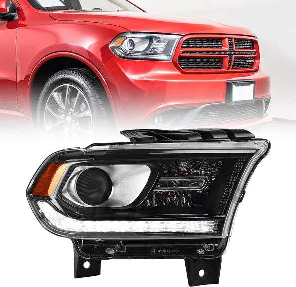 FIONE - Halogen ONLY For Dodge Durango Headlight Assembly 2016 2017 ...