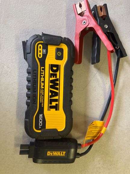 DEWALT 1600 Peak Amp Jump Starter with USB Power - Matthews Auctioneers