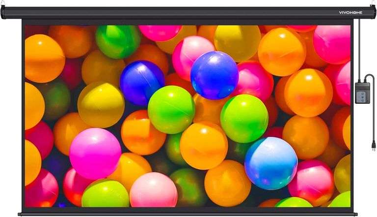 VIVOHOME 100 Inch Electric Motorized Projector Screen with Remote, 16:9 ...