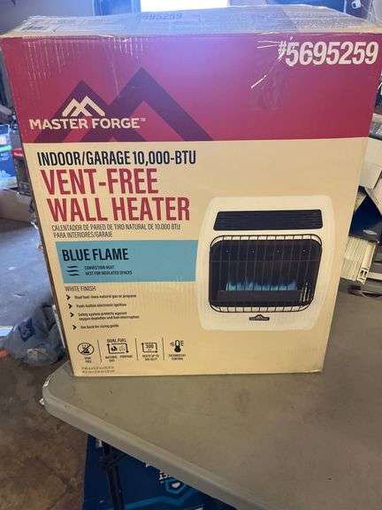 Master Forge 10000-BTU Wall-Mount Indoor Natural Gas or Liquid Propane ...