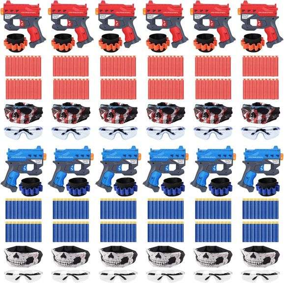 TiopLior Party Favors Compatible with Nerf Party, 12 Sets Gun Party ...