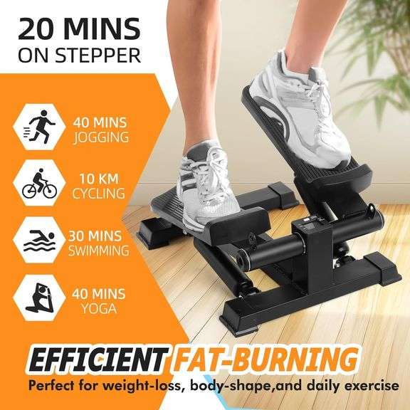 Steppers for Exercise at Home, Air-Powered Mini Stepper with Resistance ...