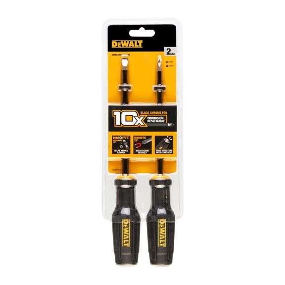 DeWalt ToughSeries 6 in. L Phillips/Slotted Demolition Screwdriver Set ...