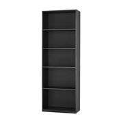 Mainstays 5-Shelf Bookcase with Adjustable Shelves, True Black Oak ...