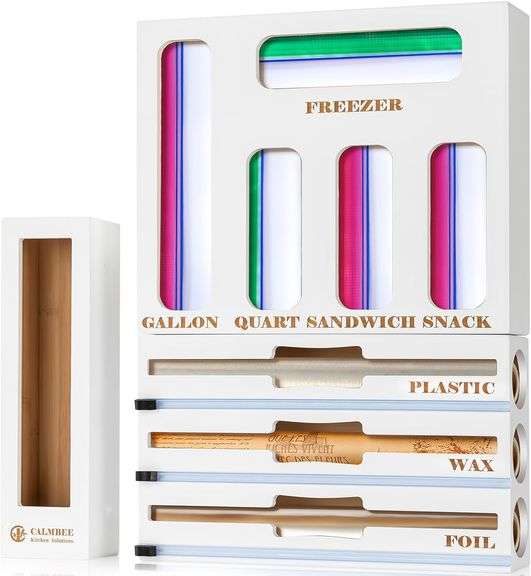 Calmbee 9 IN 1 Storage Bag Organizer for Kitchen Drawer, Bamboo Foil ...