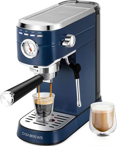 CASABREWS Espresso Machine 20 Bar, Professional Es - Matthews Auctioneers