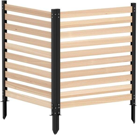 Doniks Air Conditioner Fence Outdoor Wood Privacy Screen Decorative ...