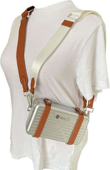 WAL Hard Shell Clutch Case Purse - Mini Suitcase Crossbody Bag with ...