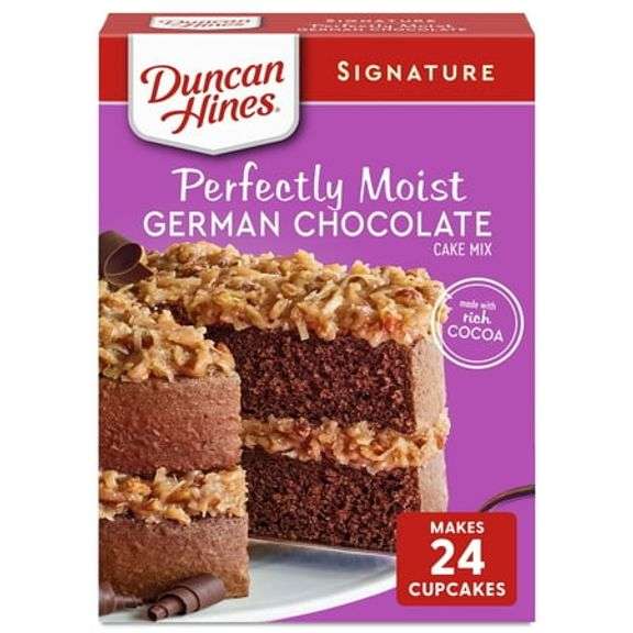 (3) Duncan Hines Signature Perfectly Moist German Chocolate Cake Mix ... (3) Duncan Hines Signature Perfectly Moist German Chocolate Cake Mix ...