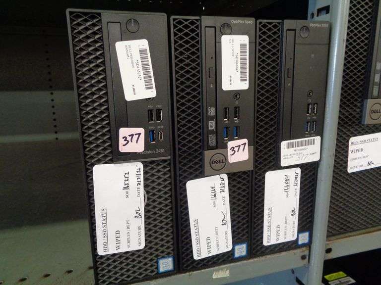 3 DELL COMPUTER - Matthews Auctioneers