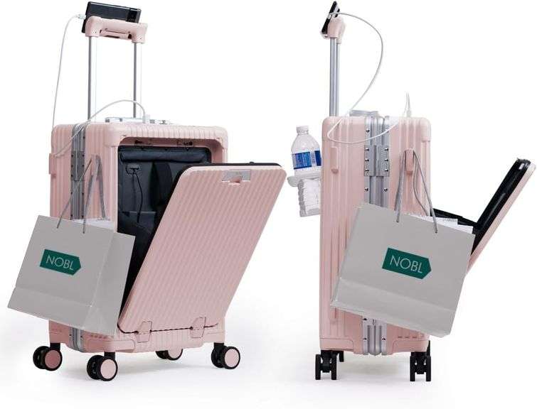 Nobl Travel Zipperless Carry On Suitcase - Noble Travel Suitcase ...