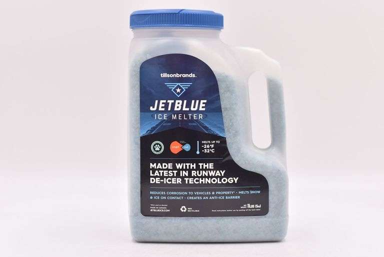 Tillson Brands Jet Blue Ice Melting Salt Reduces Corrosion, 11lbs ...
