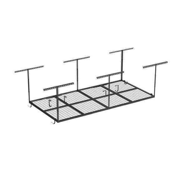 Fleximounts Adjustable Height Overhead Garage Storage 600-lb in Black ...