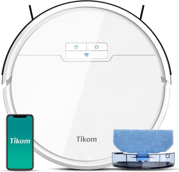 Tikom Robot Vacuum and Mop, G8000 Robot Vacuum Cle - Matthews Auctioneers