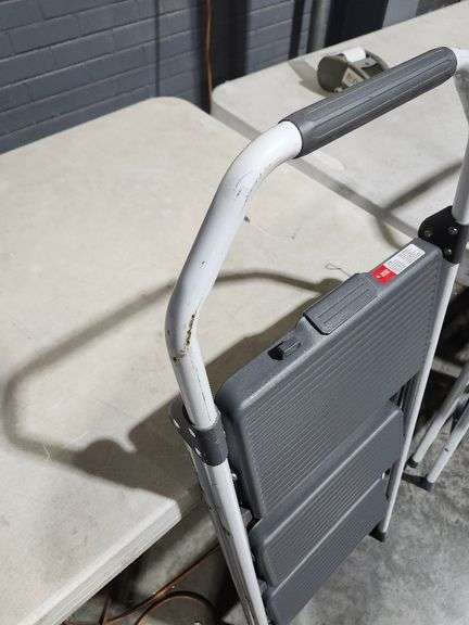 3-Step Compact Steel Step Stool with 225 lb. Load Capacity Type II Duty ...