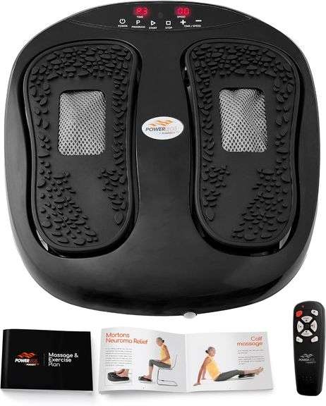 Power Legs Electric Foot Massager Machine with Rem - Matthews Auctioneers