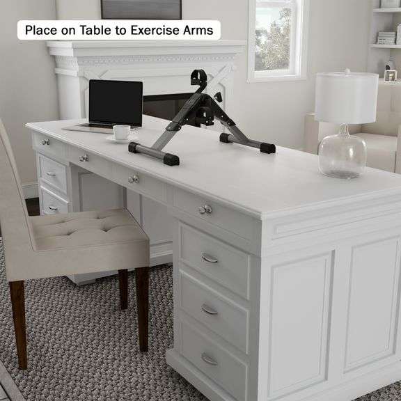 Wakeman Fitness Portable Under Desk Exercise Bike - Large - Grey/Black ...