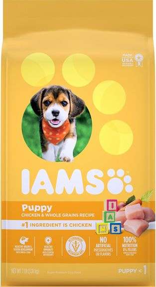 Mars Pet Care IAMS Proactive Health Puppy Original Chicken 4/7 LB ...