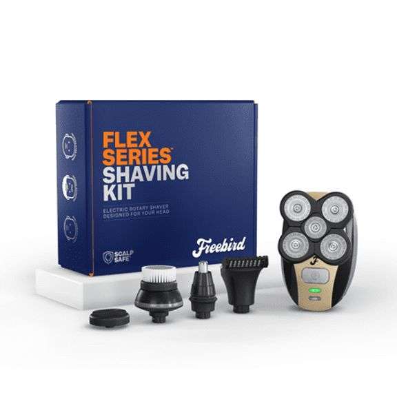 FlexSeries Shaving Kit from Freebird, Waterproof Head Shaver for Bald ...