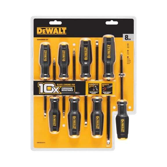 DeWalt ToughSeries Demolition Screwdriver Set 8 pc - Matthews Auctioneers
