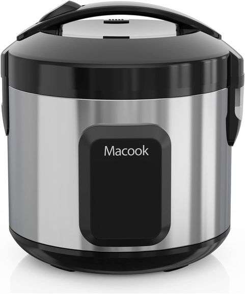 Macook Mini Rice Cooker Small Rice Cooker 3 Cup, Portable Travel Rice ...
