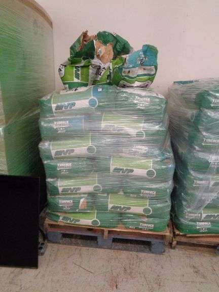 1 PALLET OF 50 # MVP TURFACE 38 BAGS SOME DAMAGED - Matthews Auctioneers
