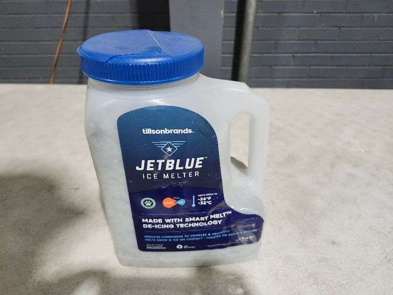 Tillson Brands Jet Blue Ice Melting Salt Reduces Corrosion, 11lbs ...