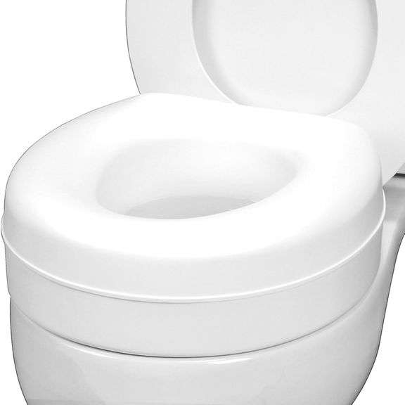 HealthSmart Raised Toilet Seat Riser That Fits Most Standard Bowls for ...