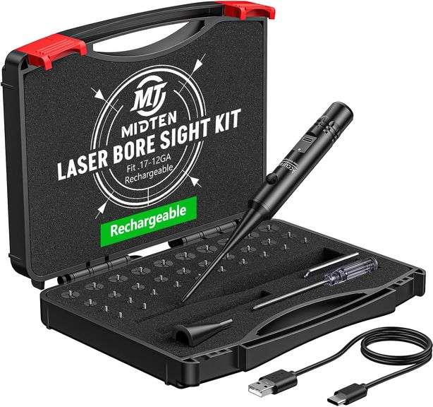 MidTen Laser Bore Sight Kit, Professional Red/Green Laser Bore Sight ...
