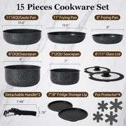 SODAY 15Pcs Pots and Pans Set Non Stick, Cookware - Matthews Auctioneers
