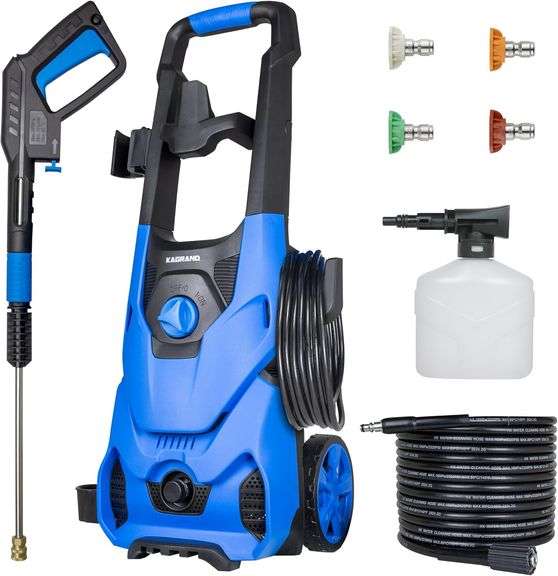 Kagrand Electric Pressure Washer 3800 PSI MAX 2.4 GPM, Power Washer ...