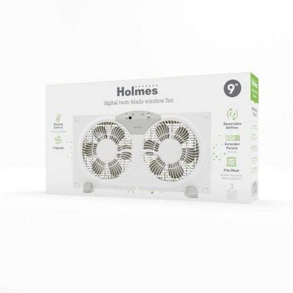 Holmes 9 Digital window fan with remote control - Matthews Auctioneers