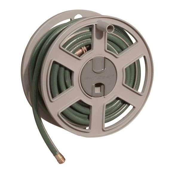 100 ft. Sidewinder Wall Mount Hose Reel - Light Taupe - Matthews ...