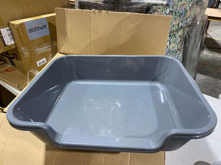 2 Pack Extra Large Dog Litter Box Pan Tray (ABS Material), Low Entry ...