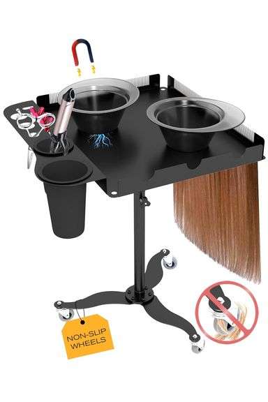 Hair Salon Tray-Salon Tray on Wheels, Salon cart for Hair Stylist Salon ...