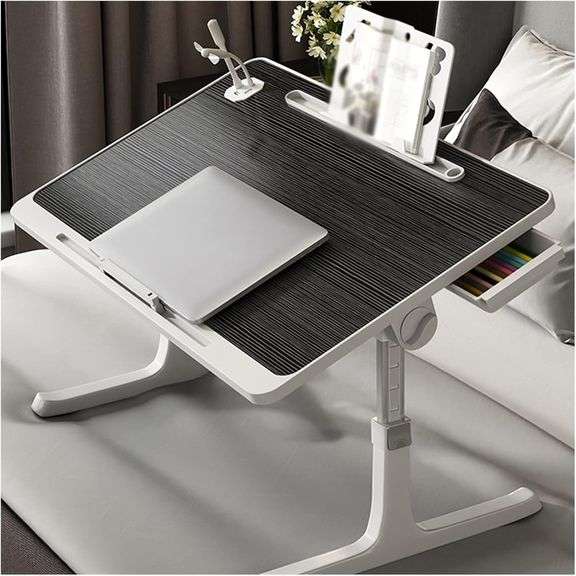 Laptop Study Desk, Adjustable Angle & Height Portable Standing Table ...