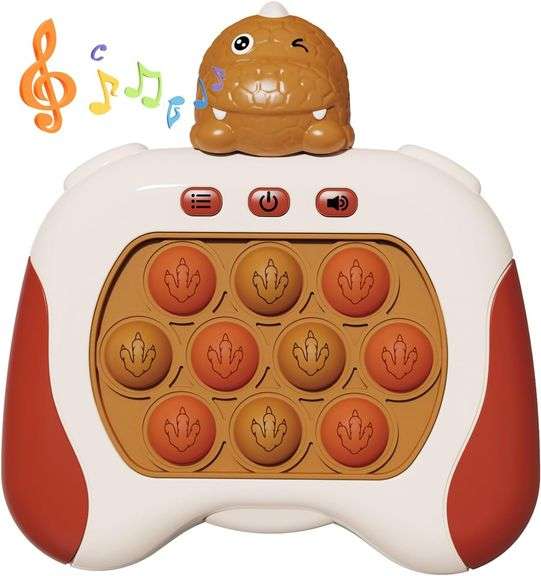 Fast Quick Push Bubble Pop Fidget Toy, Electronic Light Up Game Console ...