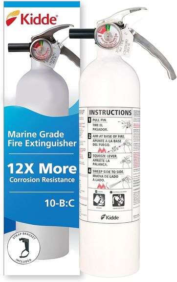 Kidde Mariner 10 Marine Fire Extinguisher for Boats & Watercrafts, 10-B ...