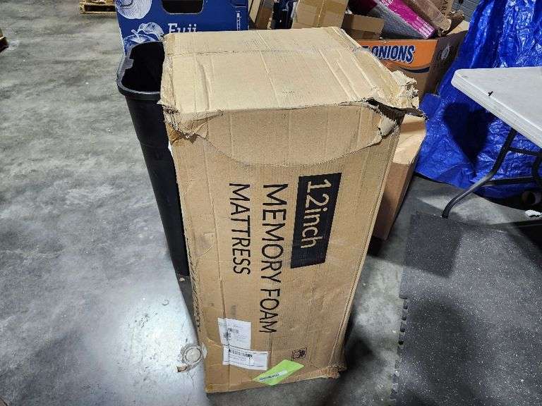 king Size Mlily Ego Grey 12 inch memory foam mattress - Matthews ...