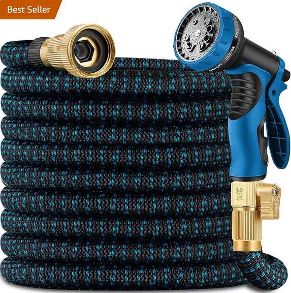 100 ft Expanding Garden Hose - Expandable Garden Hoses Leak-Proof with ...