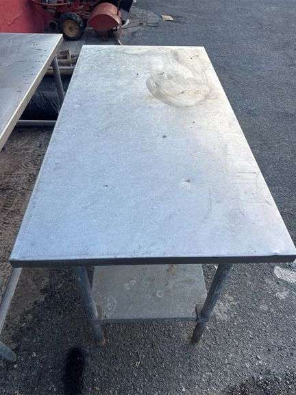 5ft Stainless Table - Matthews Auctioneers