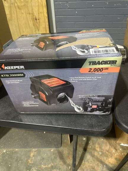 Keeper KTSL2000RM Electric Winch 0.8 Horsepower 2000 Pound with Hitch Ball Mount - Matthews ...