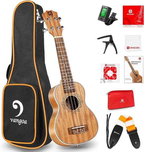 Ukulele Soprano Mahogany 21 Inch Professional Acoustic Ukelele Four ...