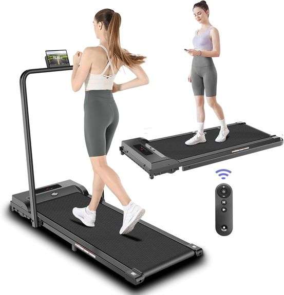 Walking Pad Treadmill, Foldable Treadmills with Handle Bar, 2.5HP ...