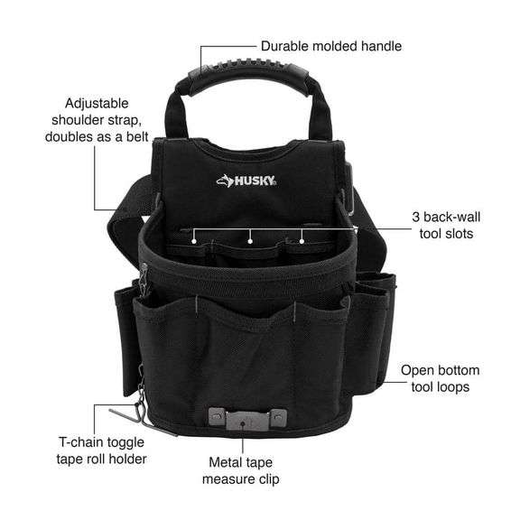 13-Pocket Black Utility Tool Pouch - Matthews Auctioneers
