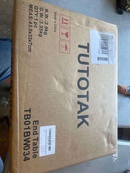 TUTOTAK End Table, Side Table, Nightstand, 2-Tier Storage Shelf, Sofa ...